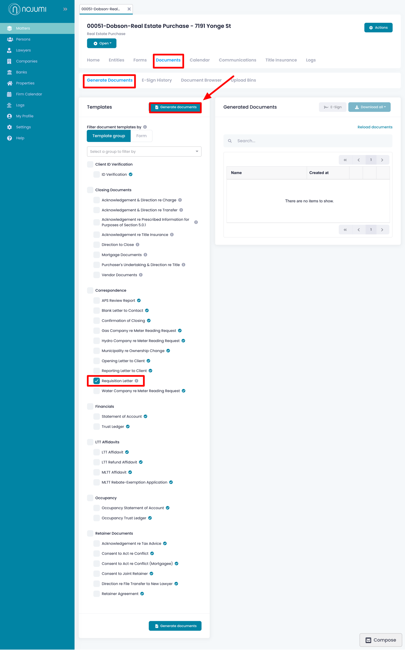 How to prepare the requisition letter